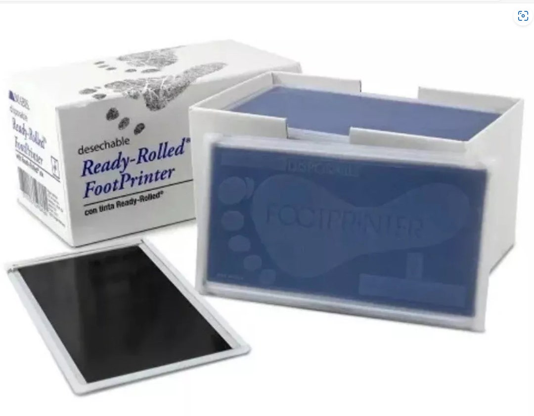 Mabis 5402 Disposable Ink Pad Ready Rolled Newborn Footprinter (pack of ...