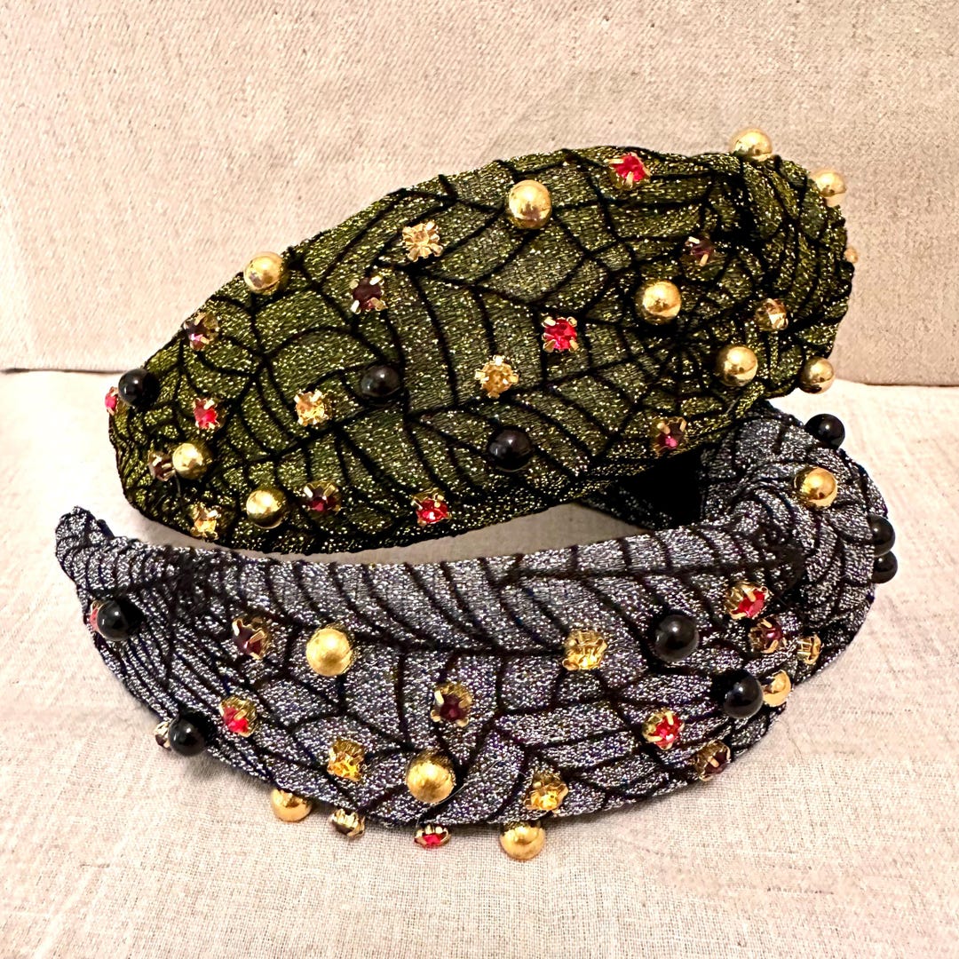 Spider Web Knot Headbands, Gold,silver Halloween Headbands, Women and ...