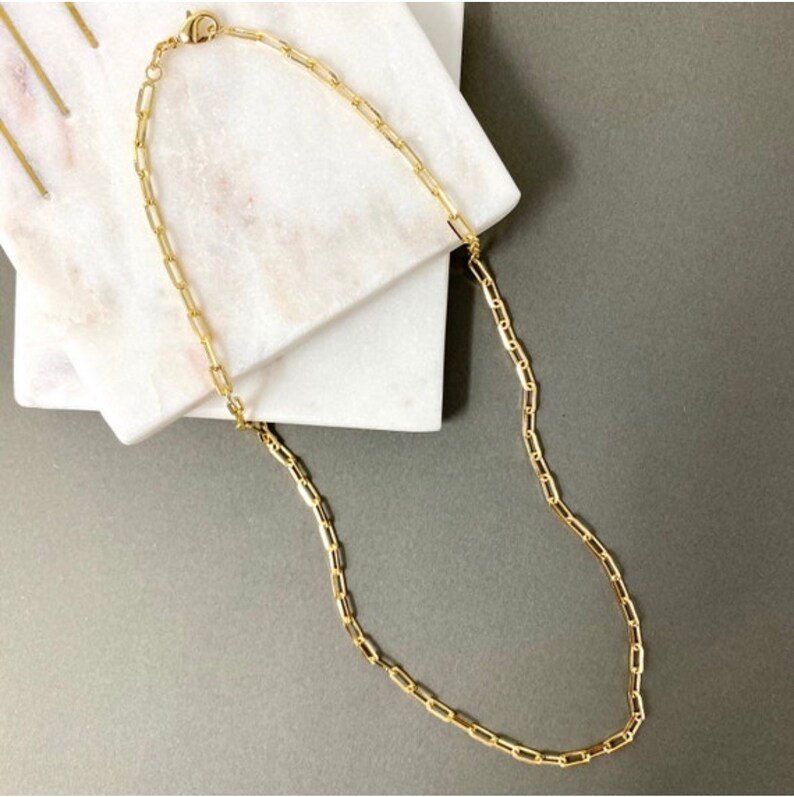 18K Gold Filled Chain Necklace Gold Snake Chains Snake - Etsy