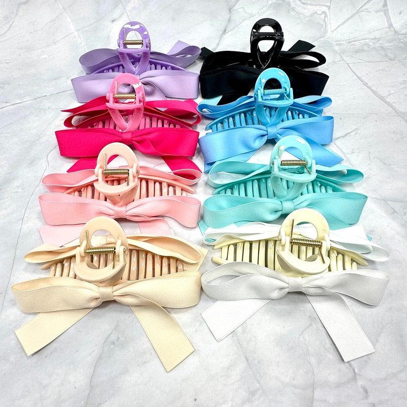 Ribbon Hair Clip - Etsy