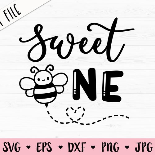 One Bee SVG Birthday Bee SVG 1st Birthday Shirt Digital - Etsy