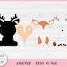 Cute Deer Layered SVG Cut File for Cricut Silhouette Baby Deer Clipart ...