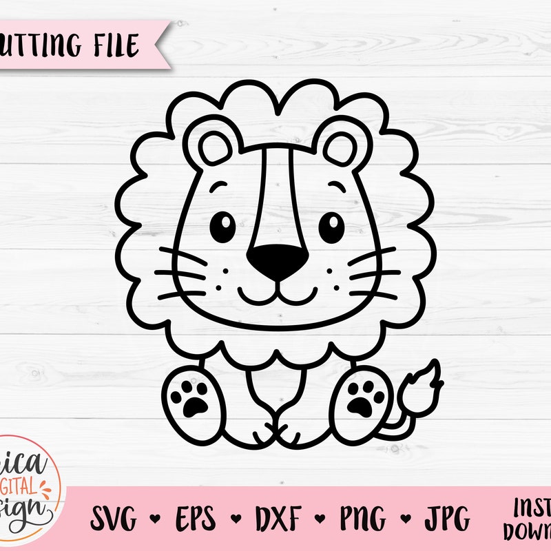Cute Lion Heads File - Etsy
