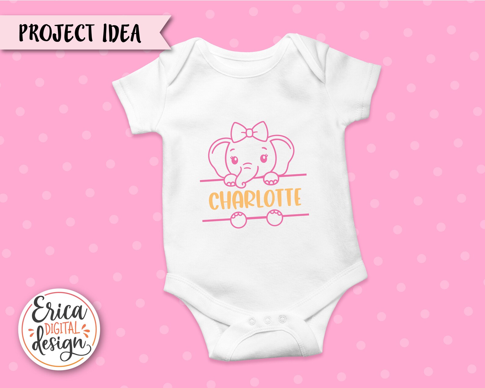 Elephant Monogram SVG Split Monogram Name Frame Cricut - Etsy