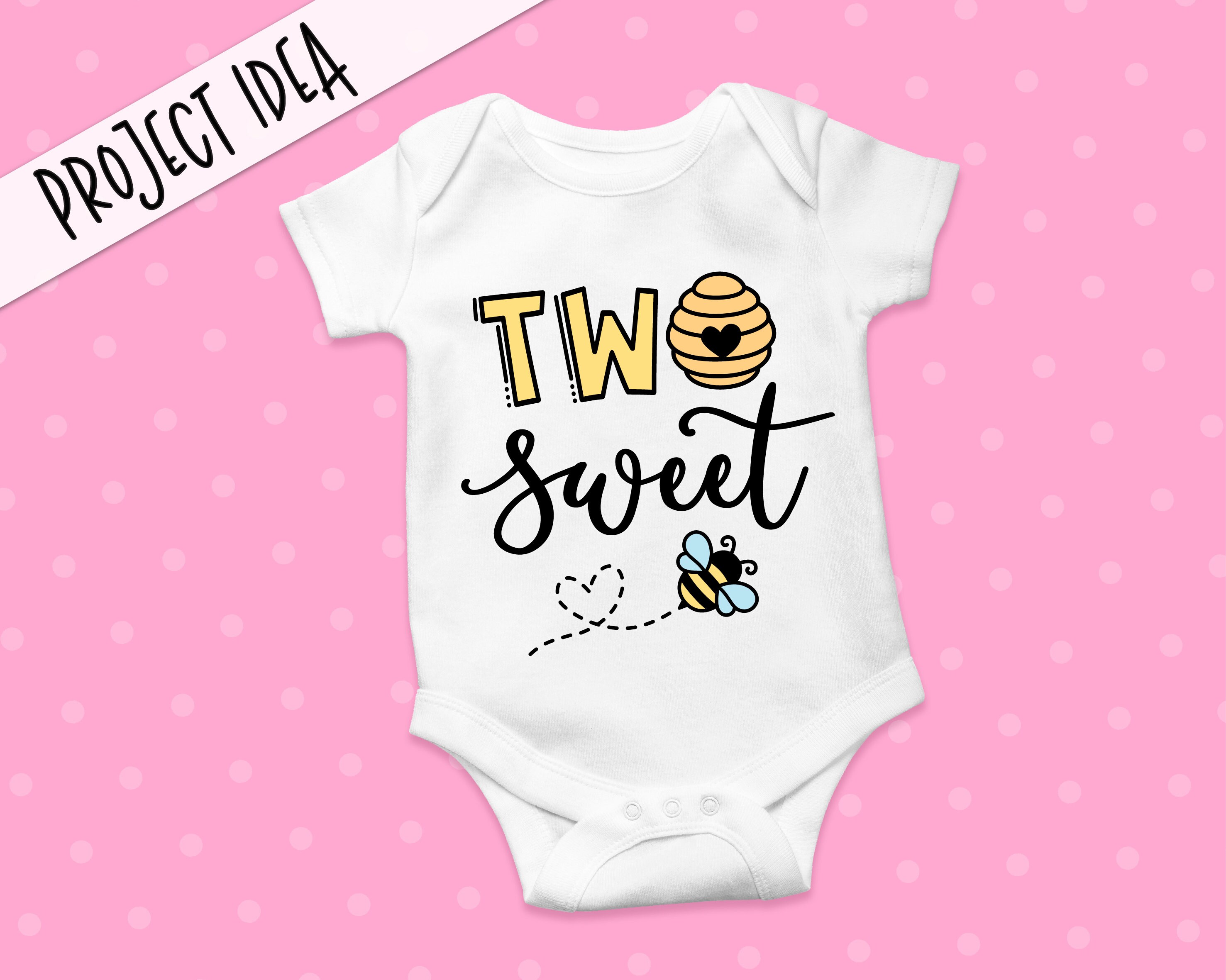 Two Sweet SVG 2nd Second Birthday Cut File 2 Years Old Baby - Etsy