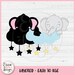 Baby Elephant SVG Layered Cut File Cricut Silhouette New Born Elephant ...