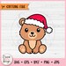 Baby Bear SVG Christmas Bear Layered Cut File Cricut Silhouette Cute ...