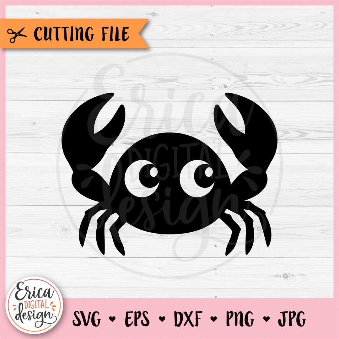 Crab SVG Crab Cut File Cricut Silhouette Under the Sea Animal Creature ...