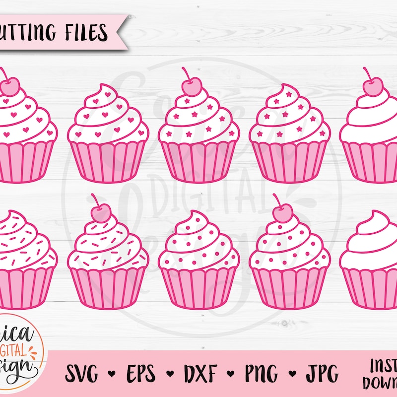 Cupcake Svg - Etsy