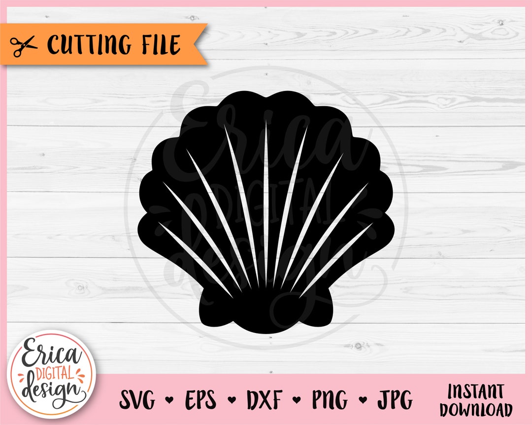 Seashell SVG Cut File for Cricut Silhouette Sea Animal Underwater ...