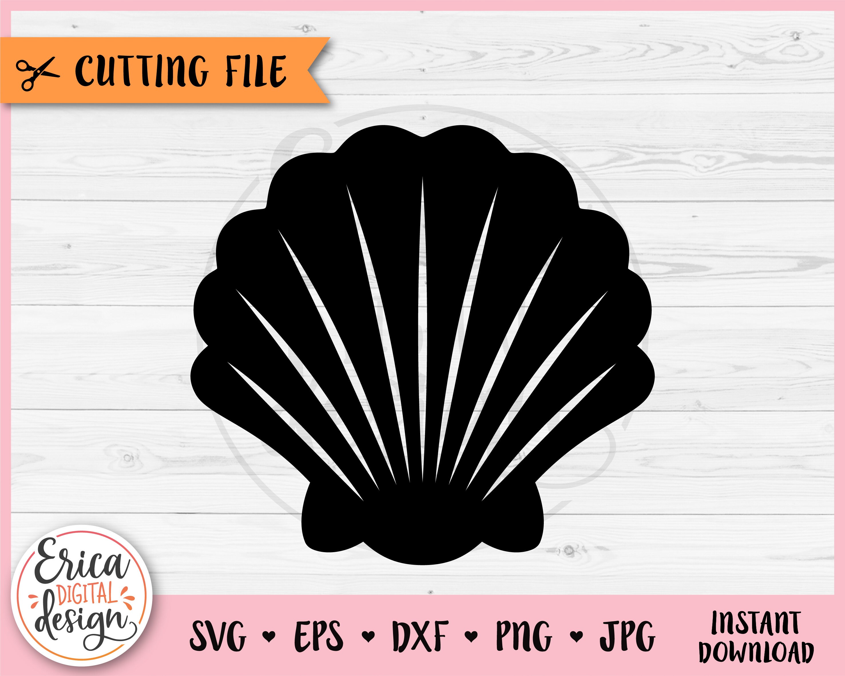 Seashell SVG Cut File for Cricut Silhouette Sea Animal - Etsy