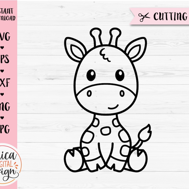 Cute Giraffe Monogram - Etsy