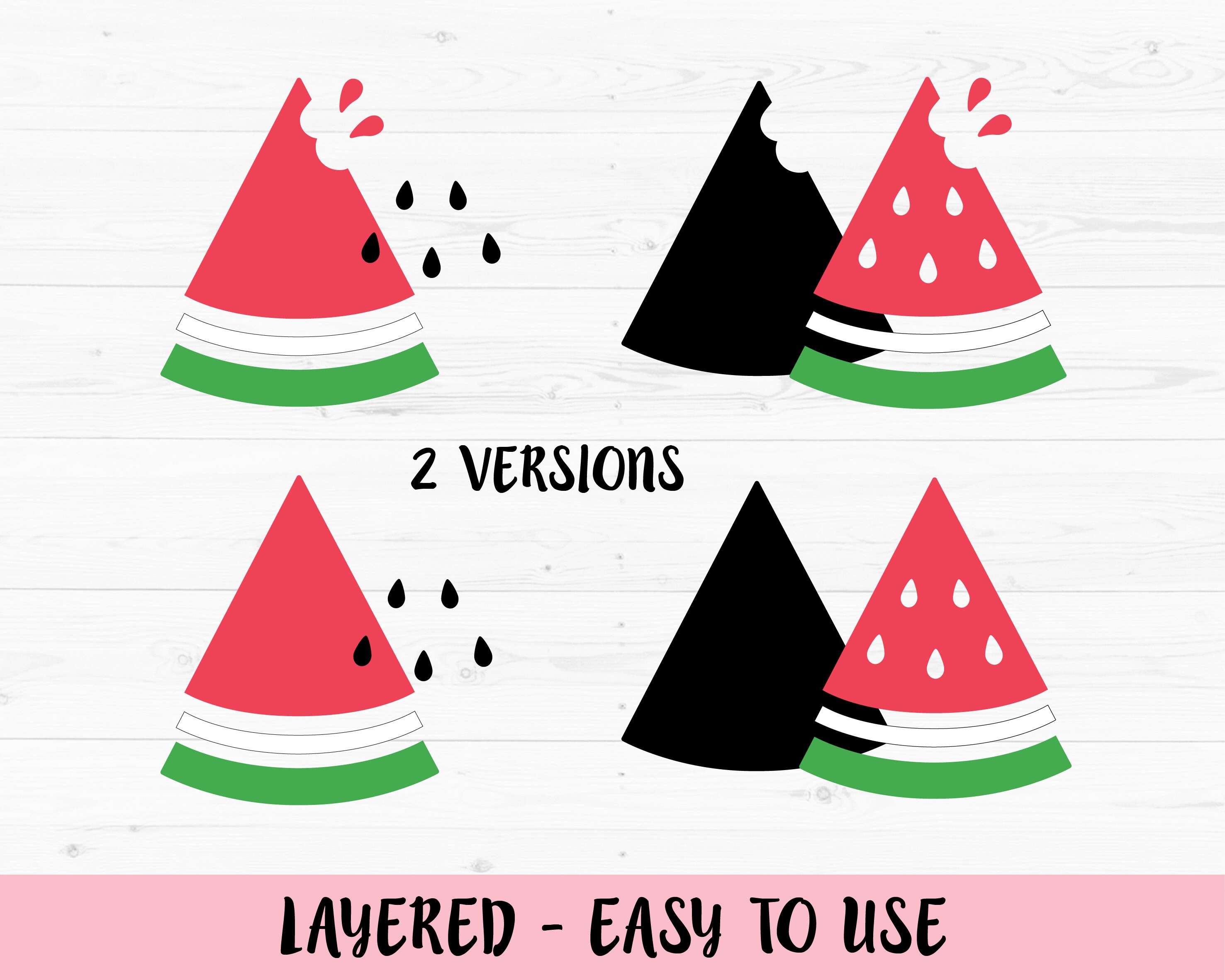 Watermelon SVG Watermelon Slice Cut File Cute Fruit Vector - Etsy Australia
