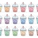 Bubble Tea Clipart Set Cute Boba Tea Clip Art Digital Cliparts ...