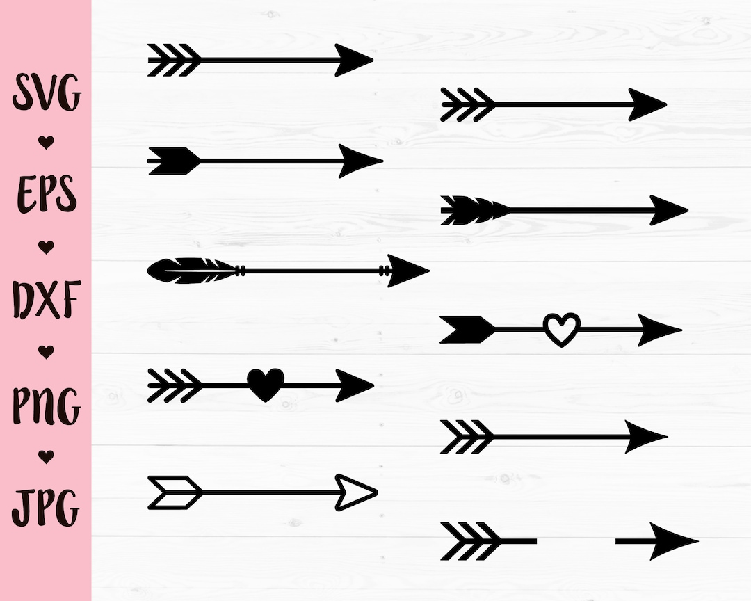 Arrow SVG Bundle Arrow Cut File Arrow Clipart Boho Tribal Arrows With ...