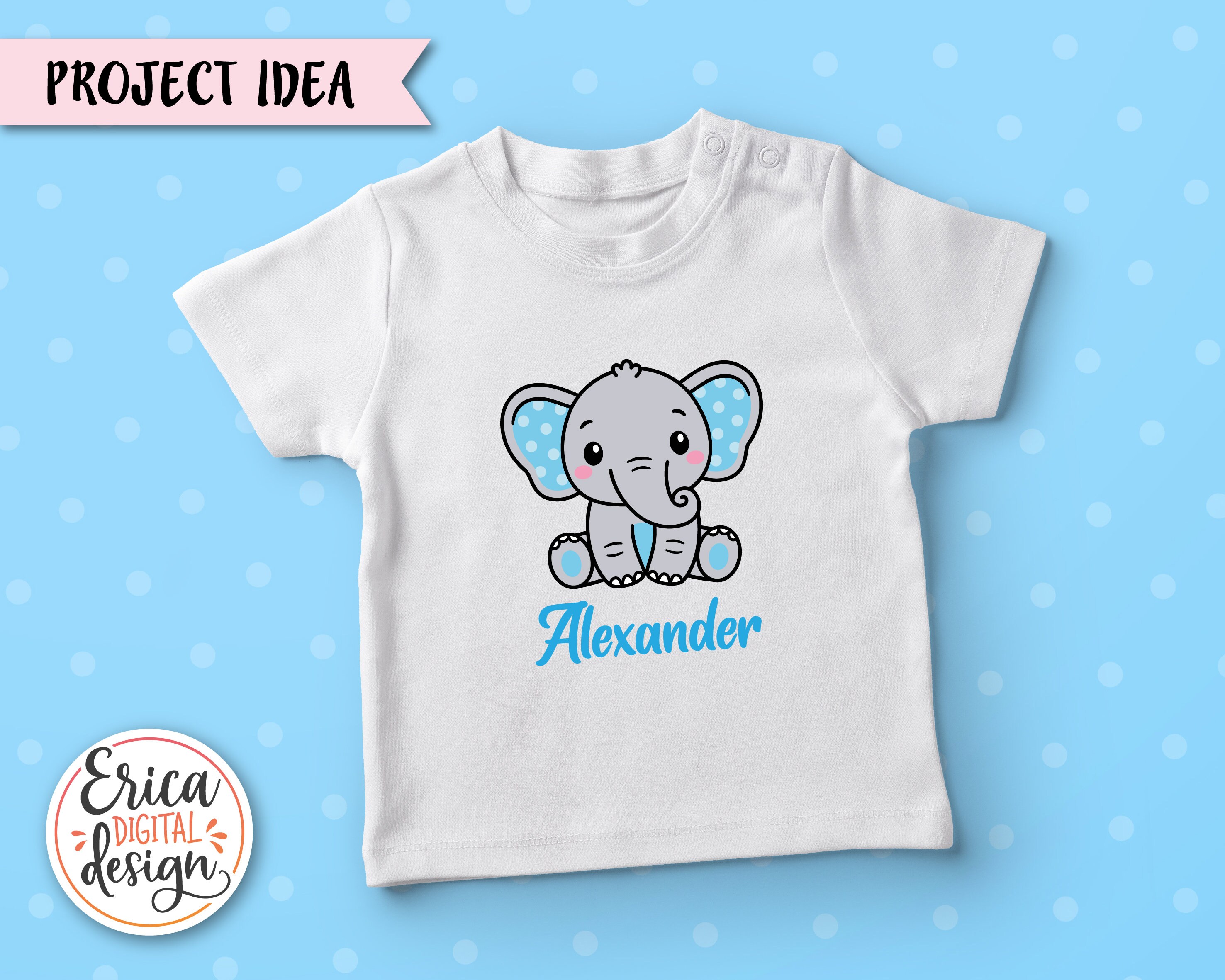 Baby Elephant SVG Bundle Layered Cut Files for Cricut - Etsy