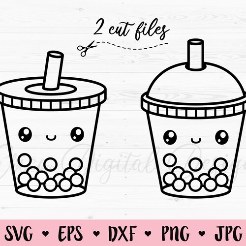 Bubble Tea SVG Boba Tea Cut File Kawaii Drink Cute Food Boba - Etsy Canada