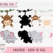 Safari Animals Layered SVG Cute African Jungle Animal Cut File Cricut ...