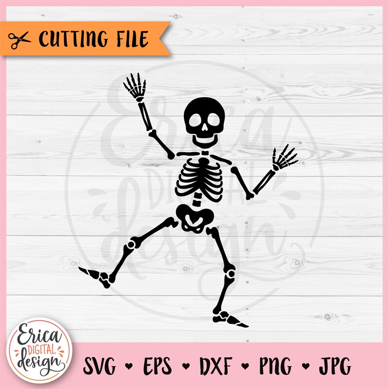 Skeleton Svg File - Etsy