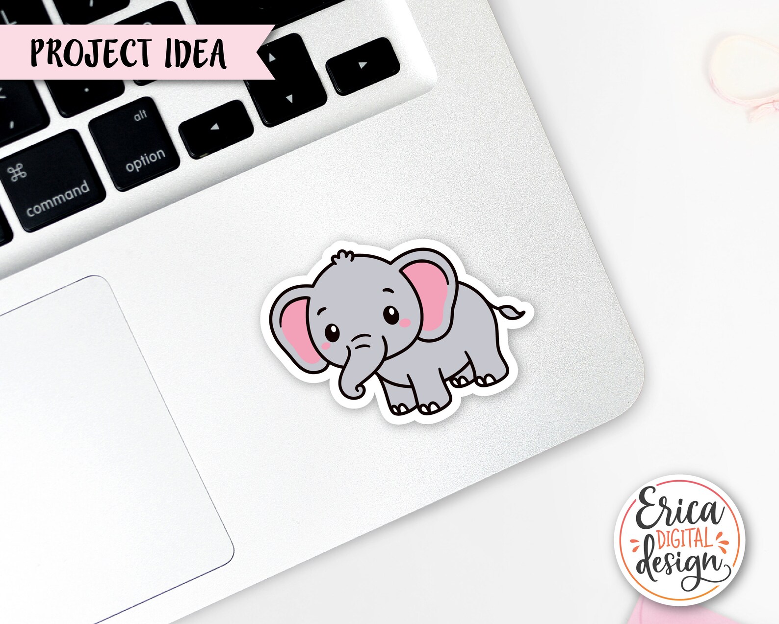 Baby Elephant Layered SVG Cut File Cricut Silhouette Cute Elephant Baby ...