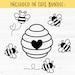 Bee SVG Mega Bundle Honeycomb Cut File Cute Bumble Bee Honey Drip ...
