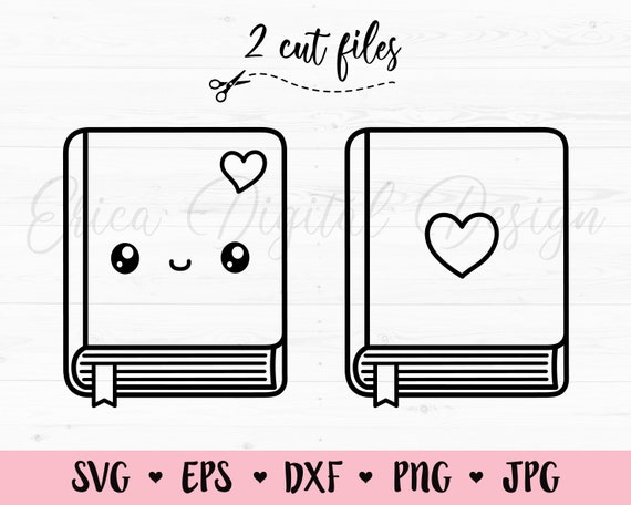 Book SVG Cute Book Cut File Cute Books Cutting File Reading - Etsy Canada