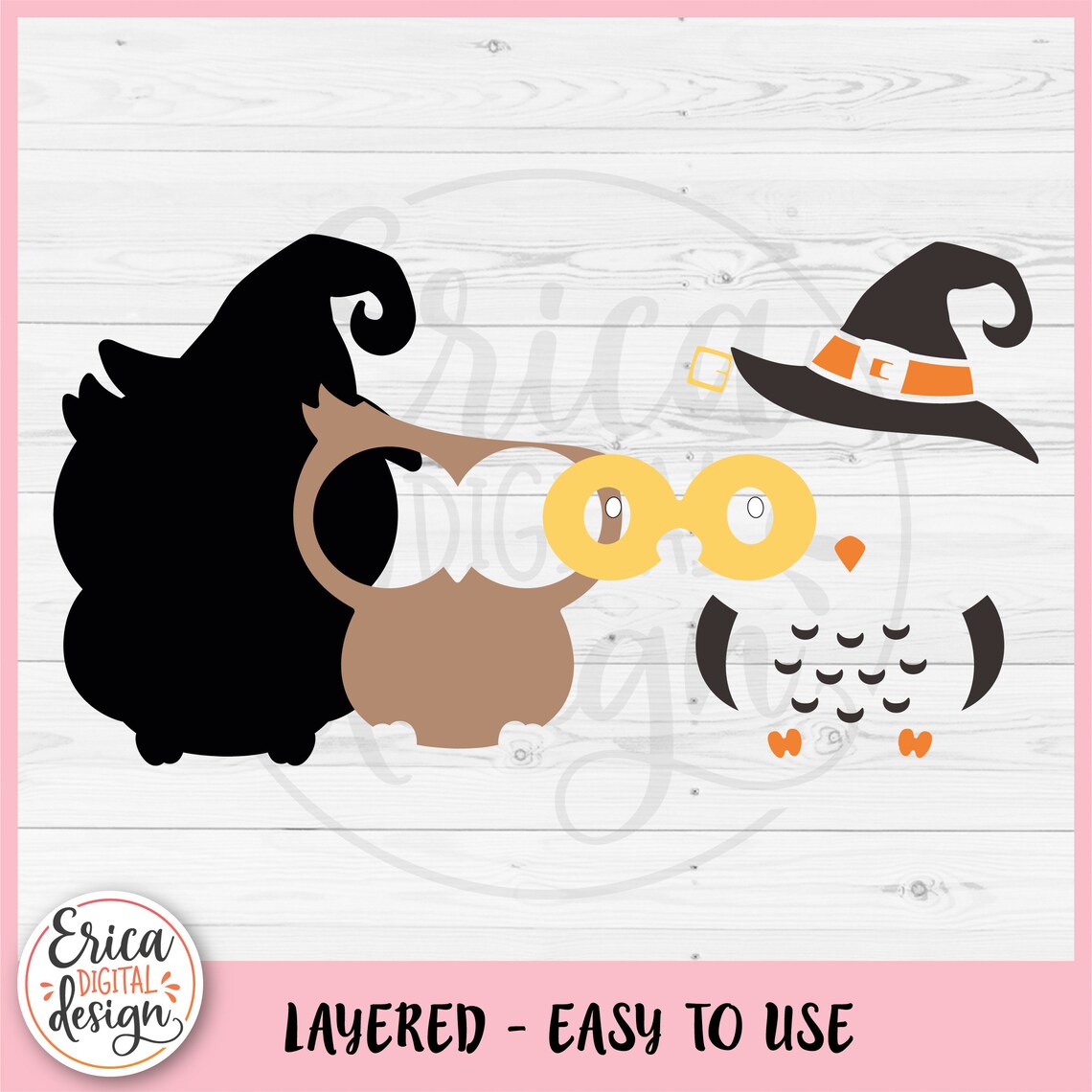 Cute Owl Layered SVG Halloween Owl Cut File Cricut Silhouette Fall Owl ...