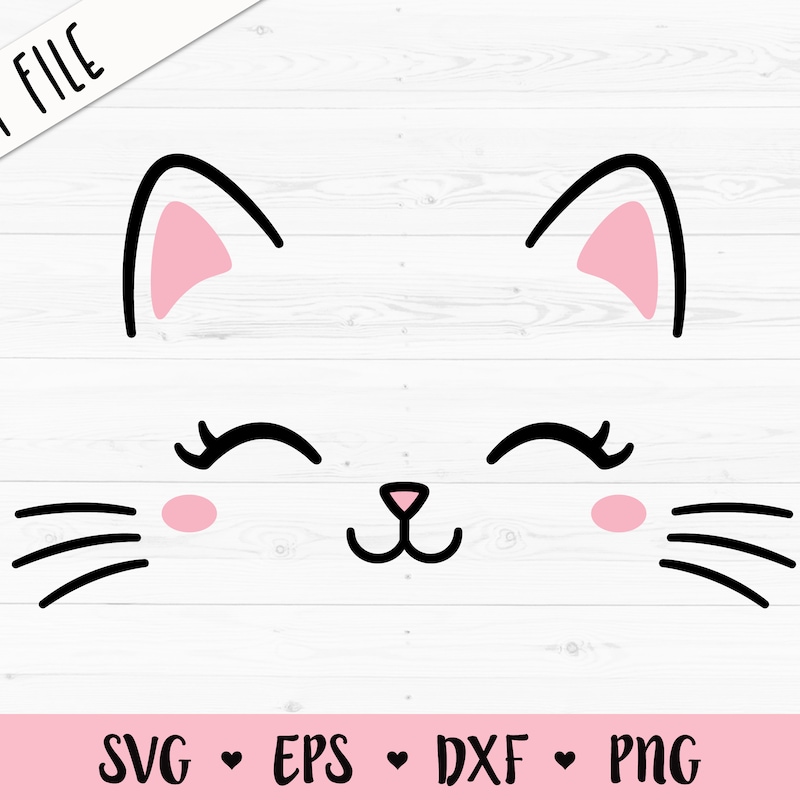 Hello Kittys Head Svg - Etsy
