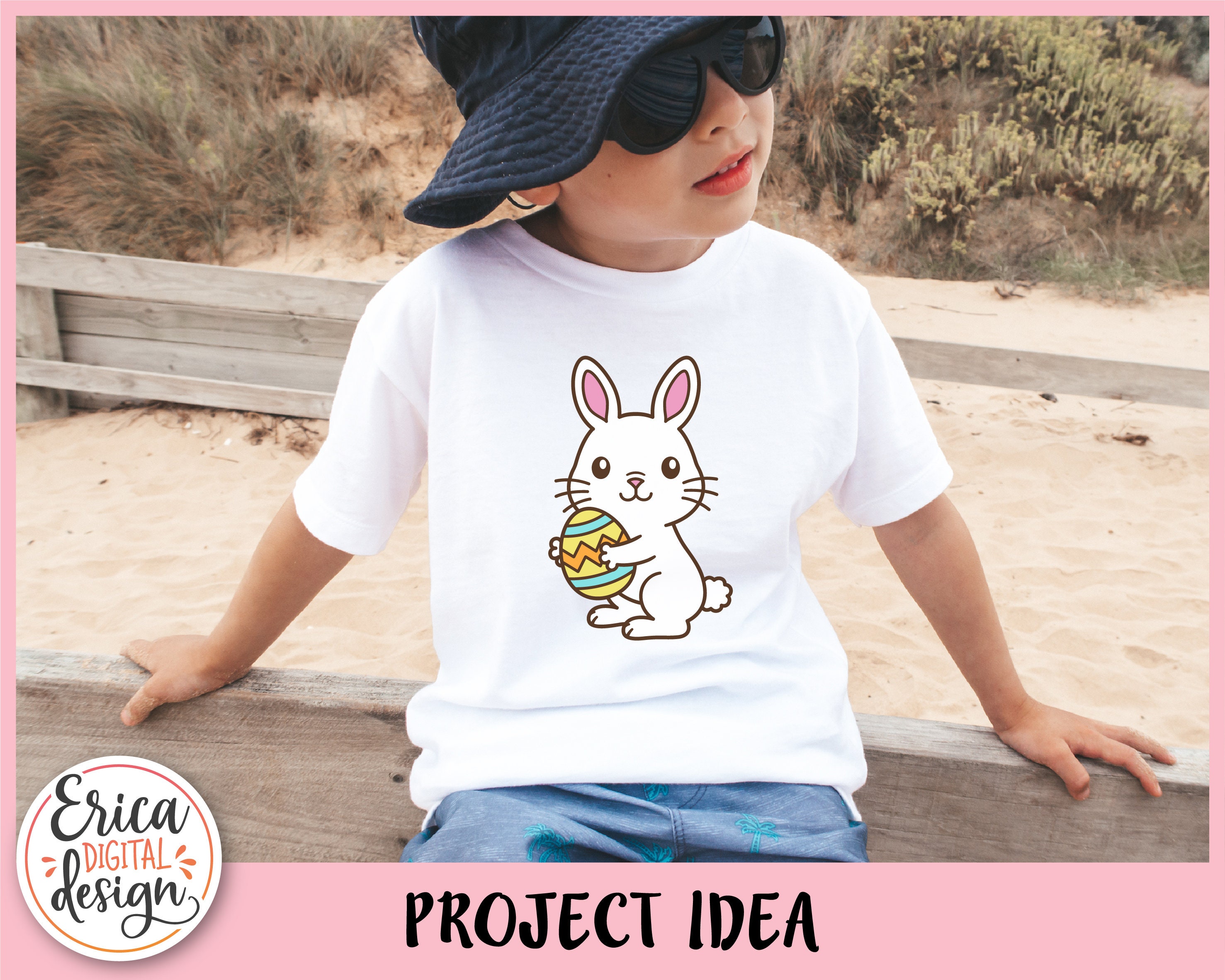 Easter Bunny SVG Bundle Cute Rabbit Easter Eggs Layered Cut File for ...