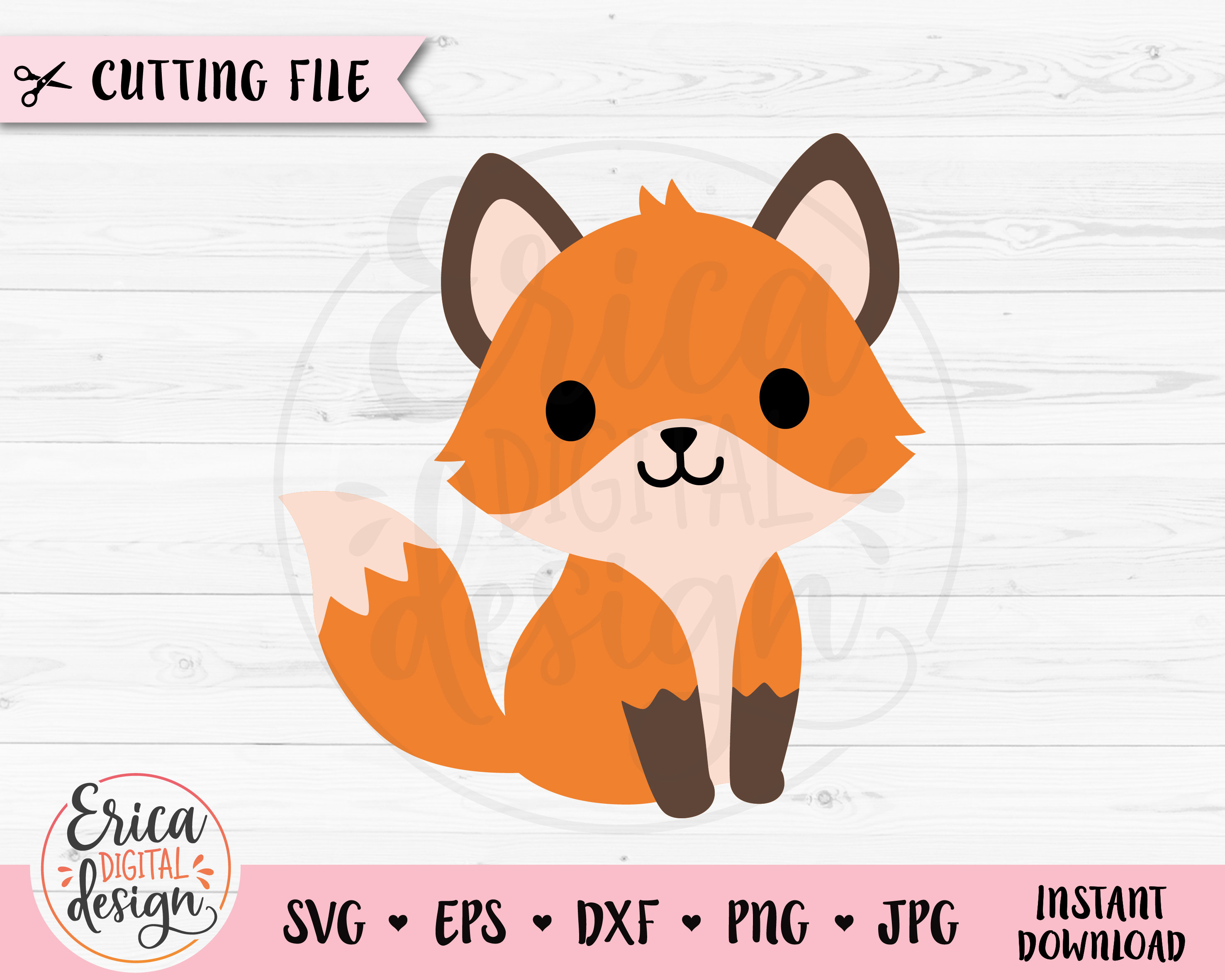 Cute Baby Fox Clipart