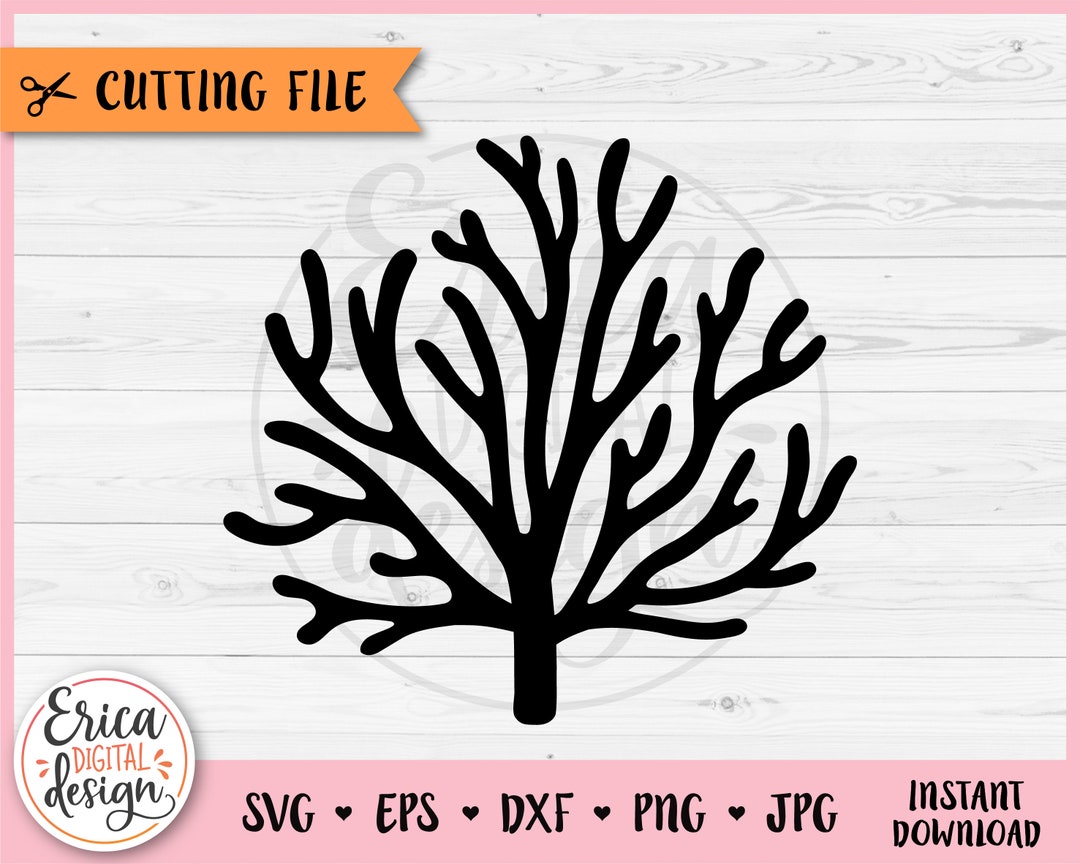 Coral SVG Cut File Cricut Silhouette Coral Reef Sea Animals Underwater ...