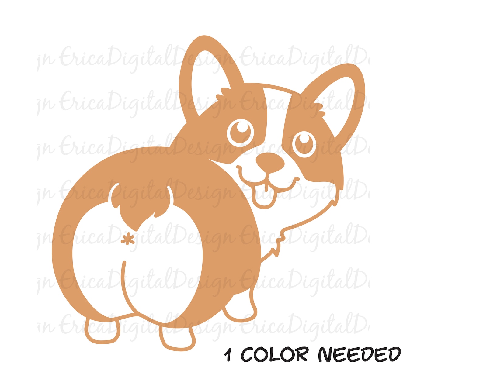 Corgi Butt SVG Corgi Cut File Funny Corgi Dog Cutting File Pembroke ...