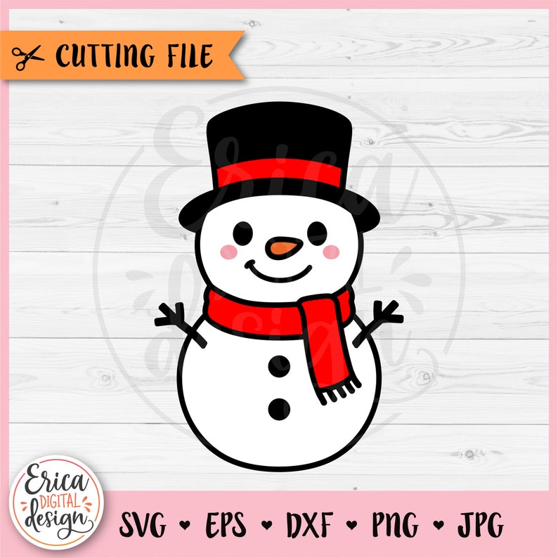 Cute Snowman Layered SVG Cut File for Cricut Silhouette Funny Christmas ...