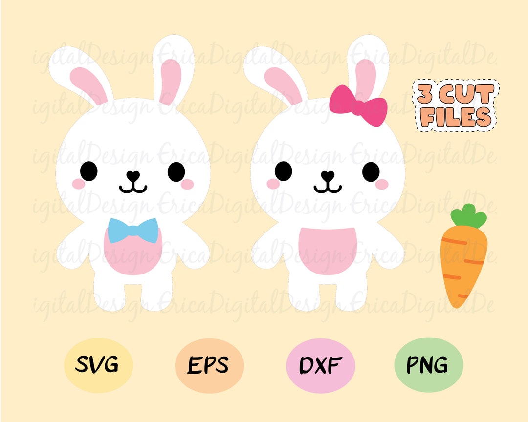 Bunny SVG Baby Rabbit Layered SVG Cutting File Cute Bunny Cut Nursery ...