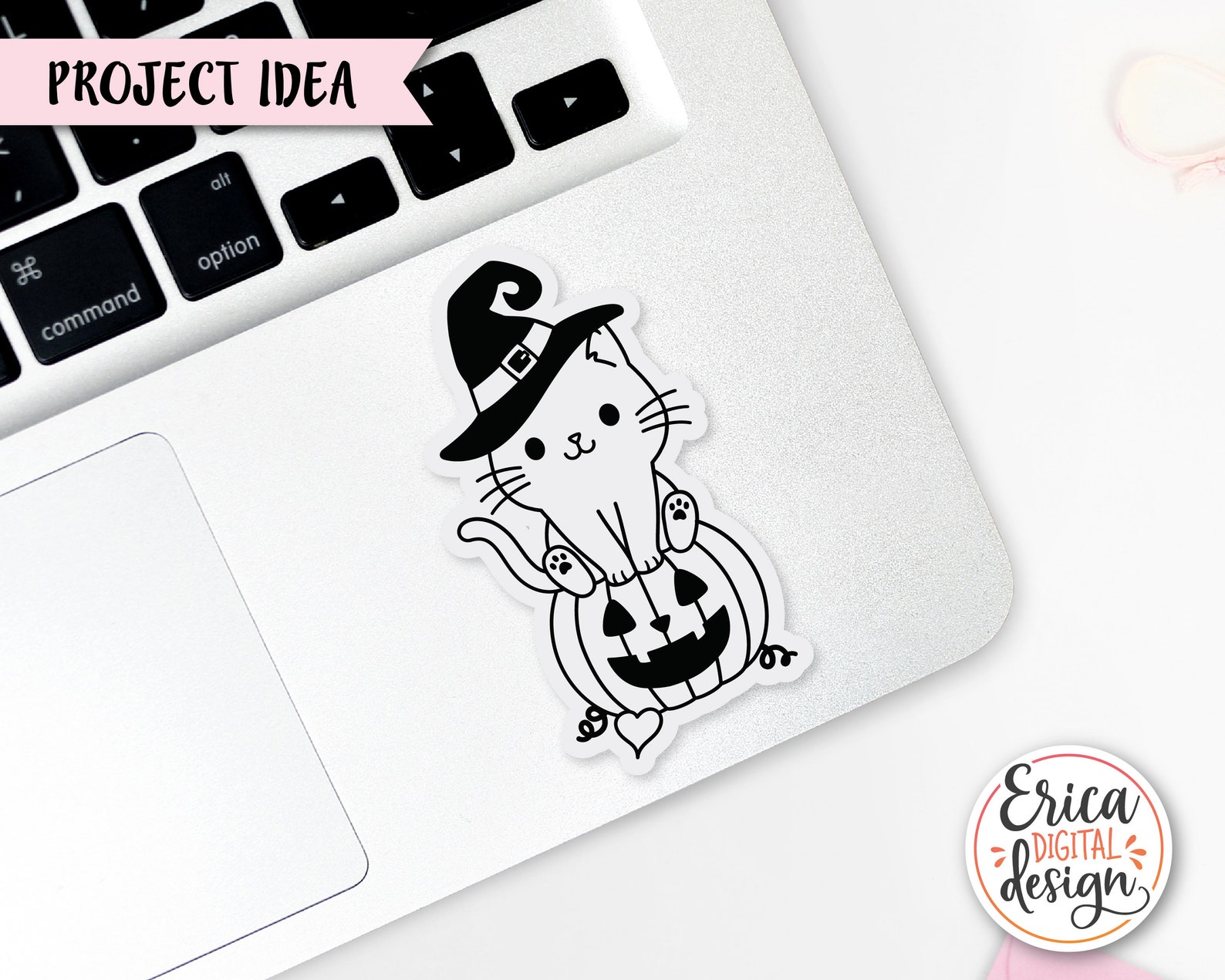 Halloween Cat Svg Cut File Witch Cat on Halloween Pumpkin Cute - Etsy