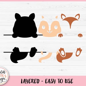 Squirrel Name Frame Layered SVG Cut File Cricut Silhouette Cute ...