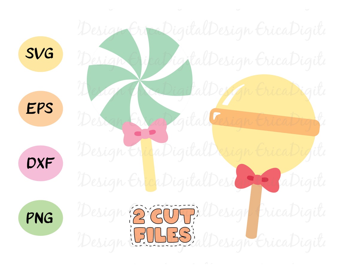Cute Lollipop SVG Cut File Kawaii Halloween Party Candies | Etsy