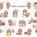Birthday Sloths Clipart Funny Birthday Party Sloth Images Kawaii Animal ...