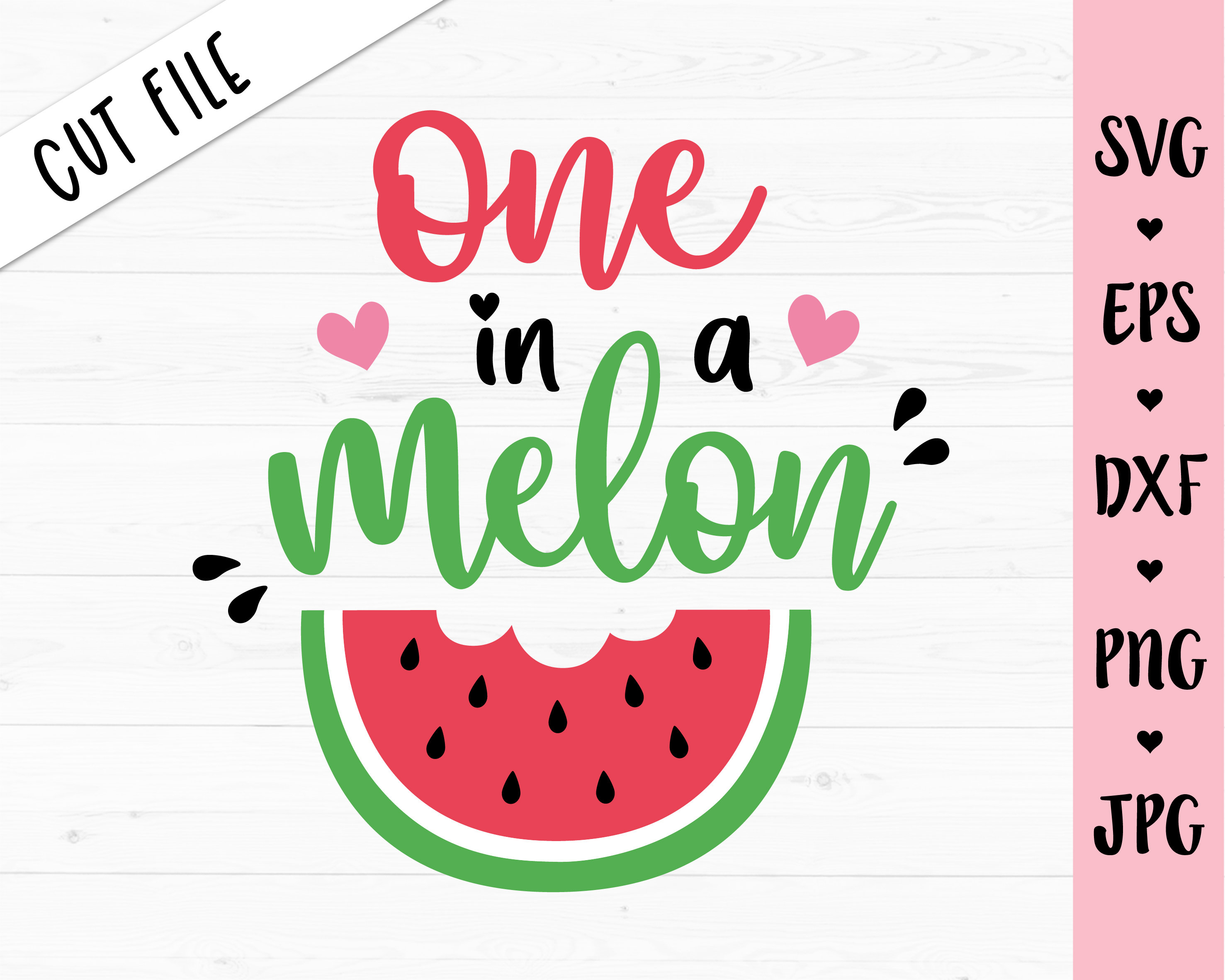 One in a melon SVG First birthday cut file 1st Birthday 1 year | Etsy