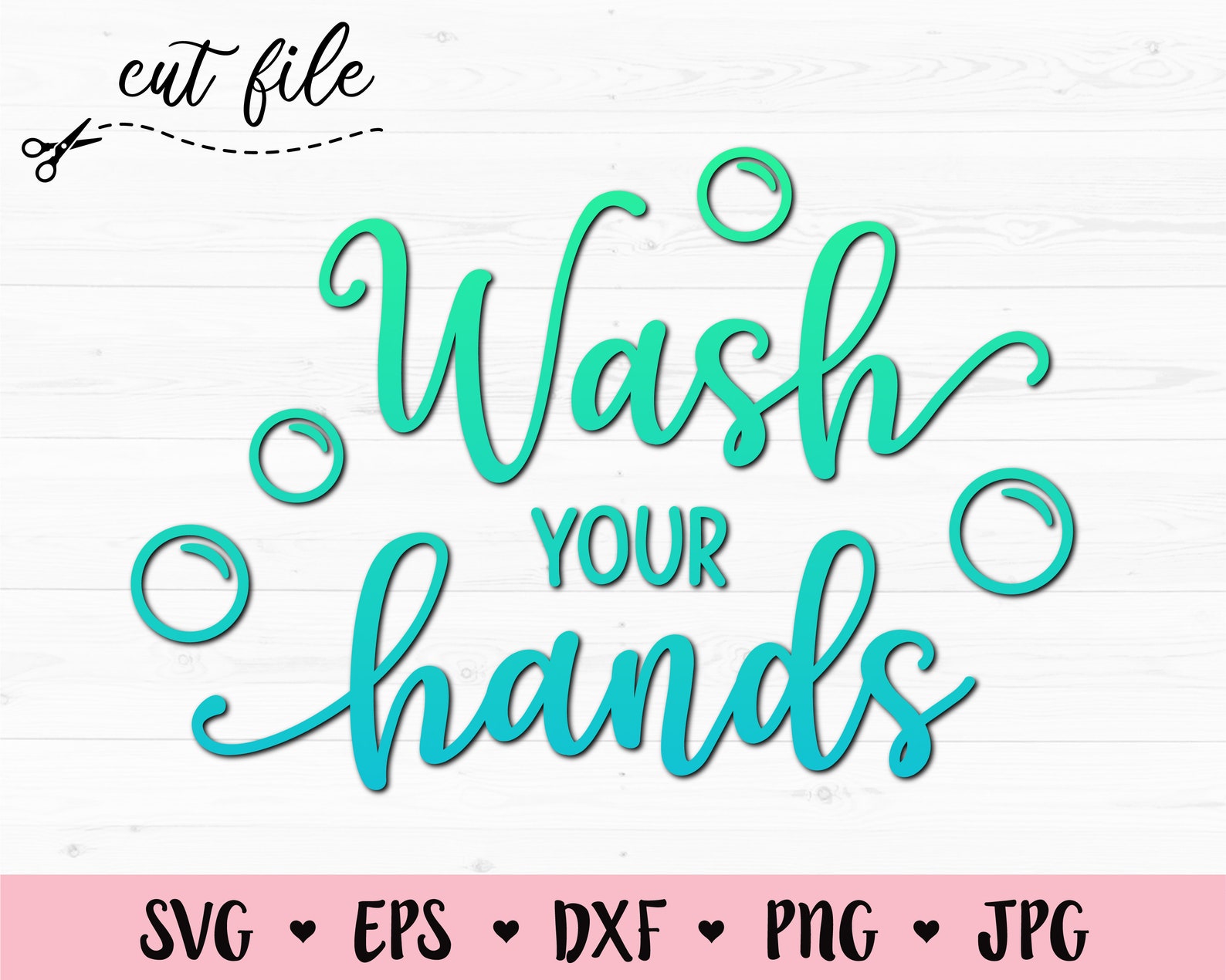 Wash Your Hands SVG Hand Washing Cut File Bathroom Sign Kids - Etsy