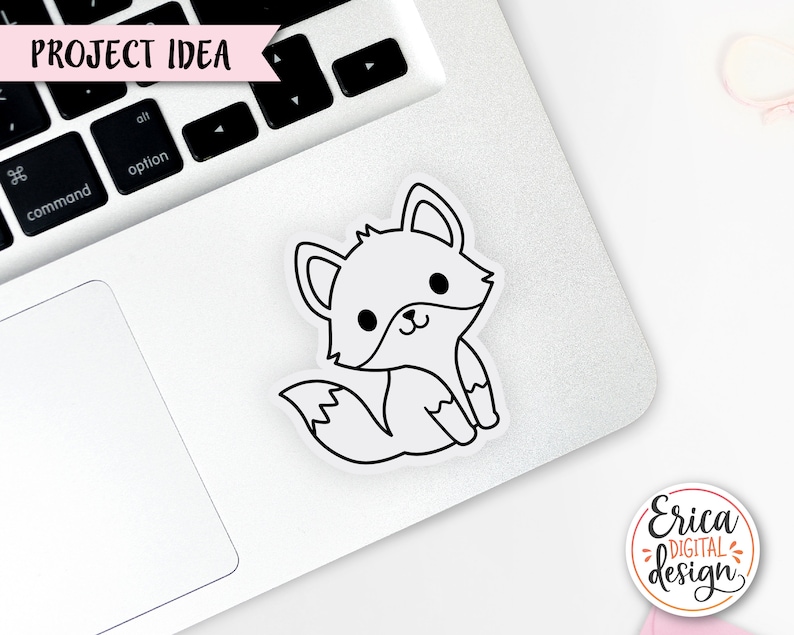 Baby Fox Outline SVG Cut File Cute Fox Baby Shower Boy Girl - Etsy