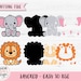 Safari Animals Layered SVG Cute African Jungle Animal Cut File Cricut ...