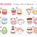 Perfect Match Kawaii Clipart Set Cute Food Clip Art Friendship Best ...