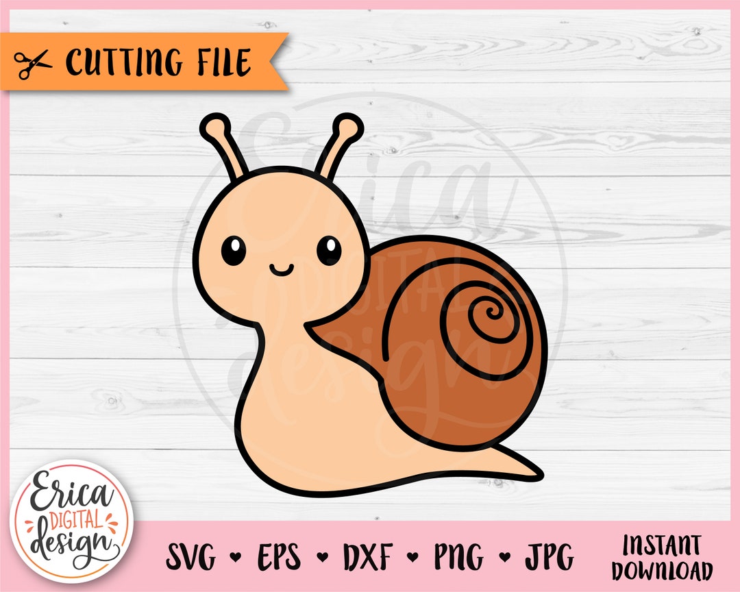 Cute Snail Layered SVG Cut File for Cricut Silhouette Baby Snail ...