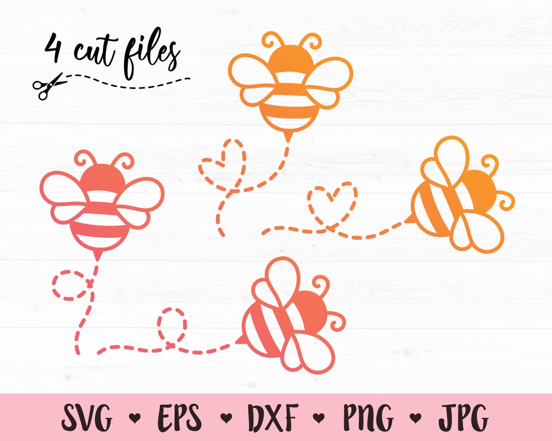 Bee SVG Cut File Bumble Bee Cutting File Cute Honey Bee Svg Honeybee ...