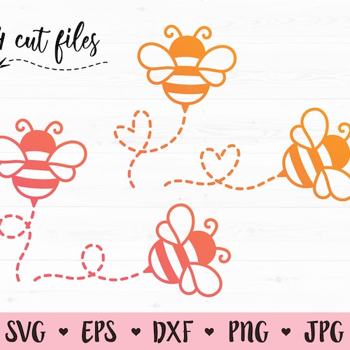 Bee SVG Cut File Cute Bumble Bee Cake Cupcake Topper Cutting - Etsy