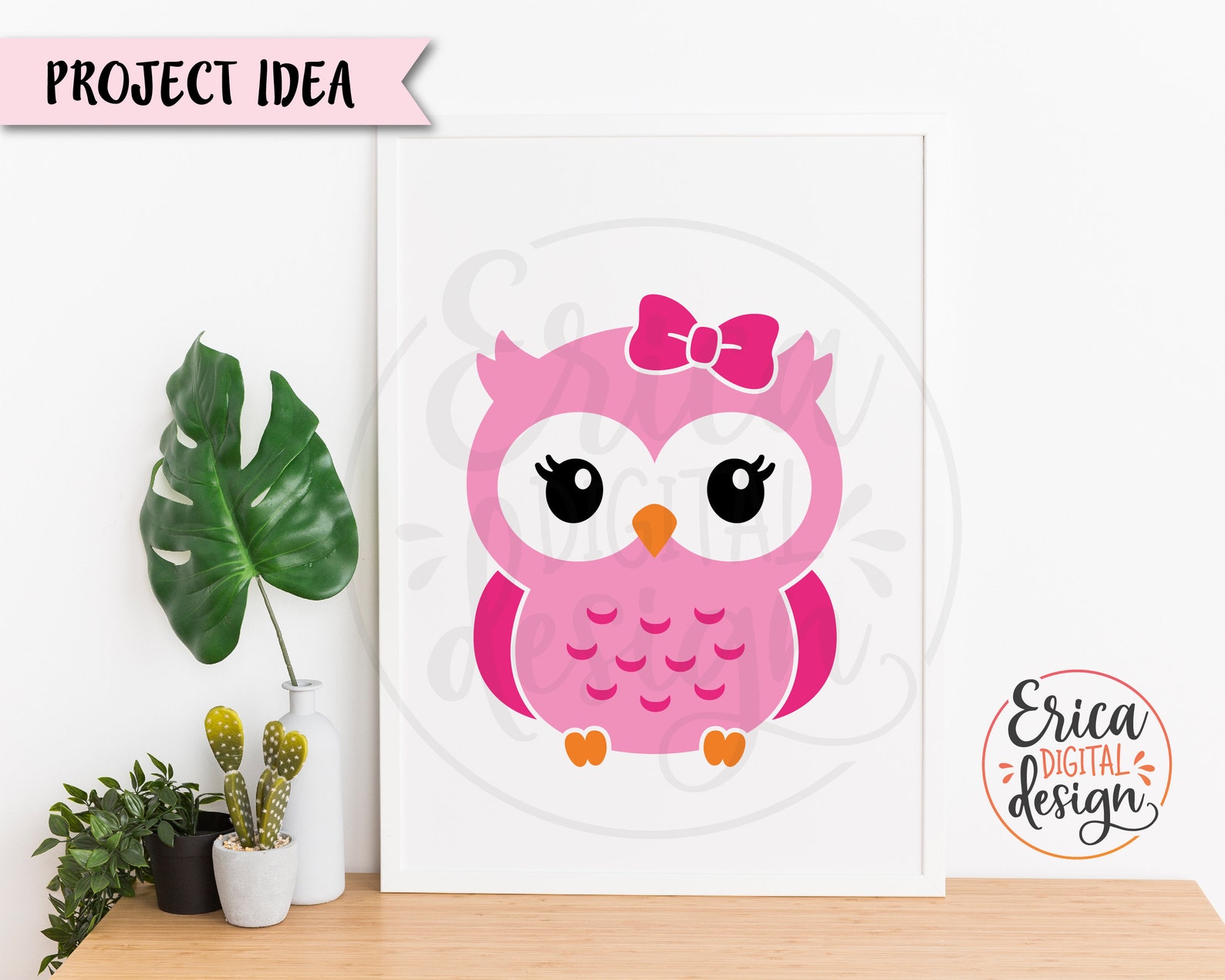 Cute Owl SVG Baby Owl With Bow Cut File Sweet Little Owl Baby Shower ...