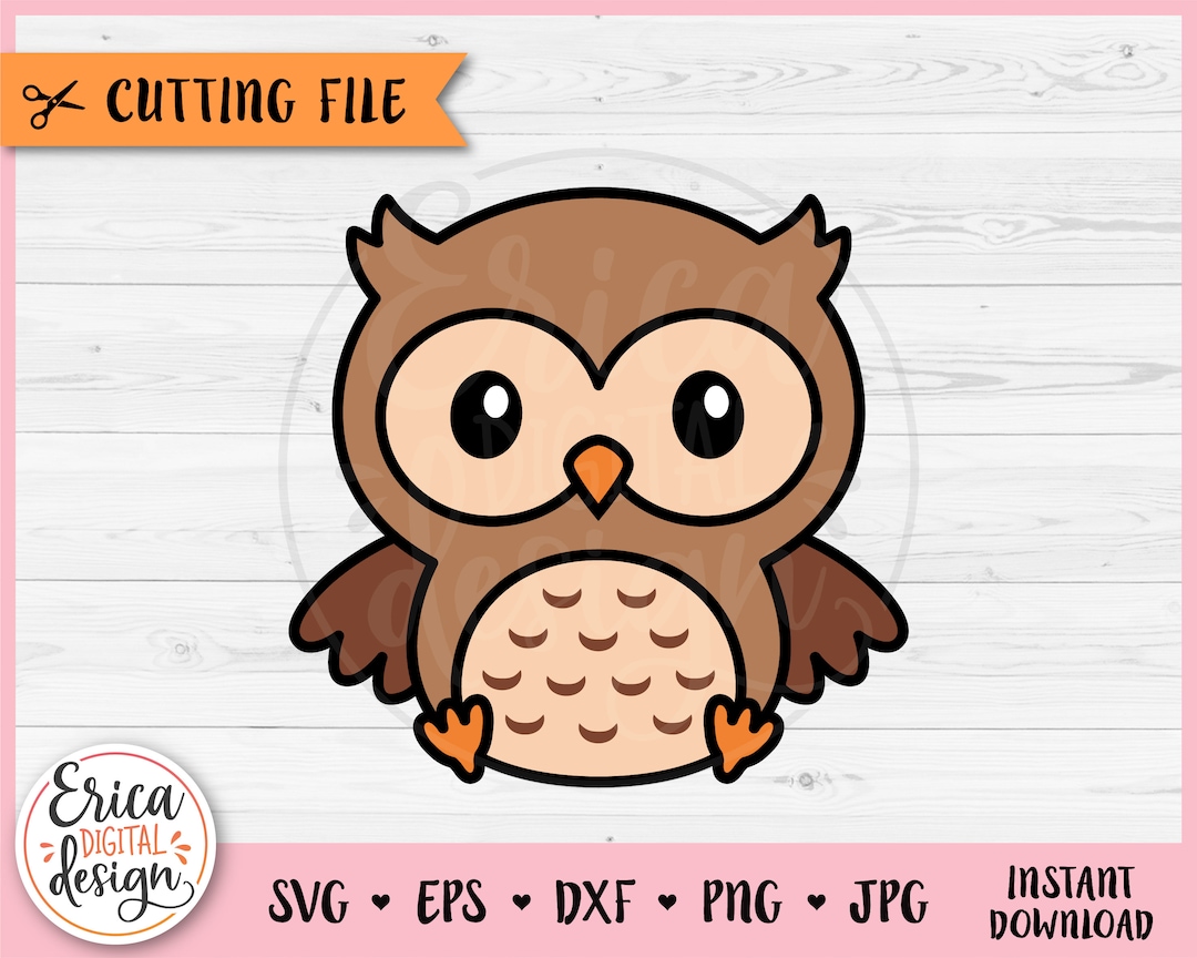 Cute Owl Layered SVG Cut File for Cricut Silhouette Baby Owl Clipart ...