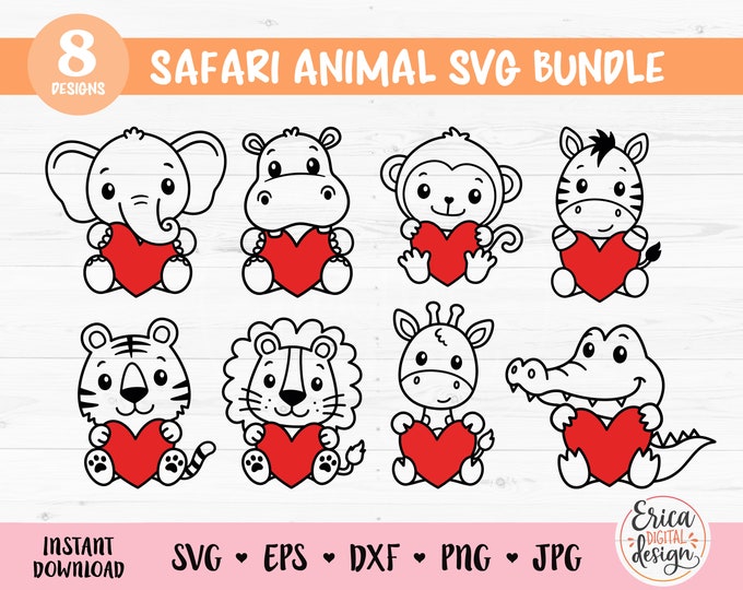 Animal SVG - Jungle SVG - Jungle SVG Files - Jungle Animal Svg - Jungle ...