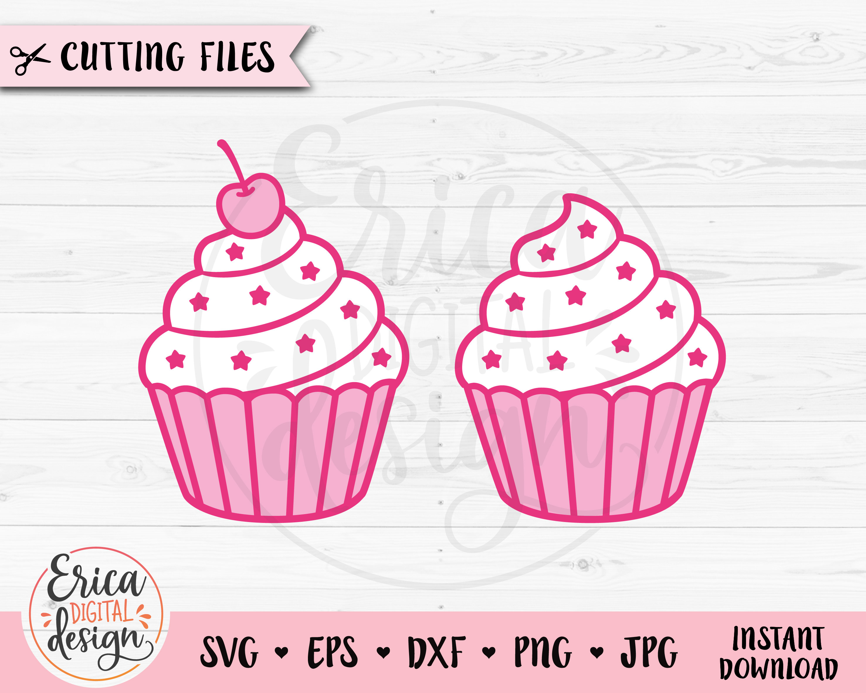 Cupcake SVG Bundle Cute Cupcake Layered Cutting File Birthday - Etsy UK